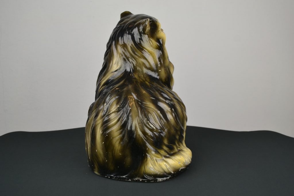 Vintage Lifesize Plaster Cat Sculpture | Retro Station