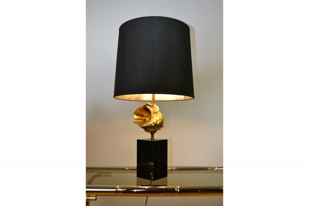 Maison Charles Shell Table Lamp, France, 1970s | Retro Station