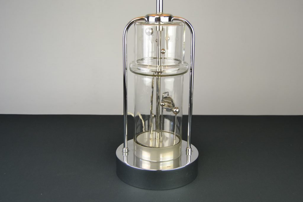 Rotating Mechanical Table Lamp with Geometric Shapes,1960s | Retro Station