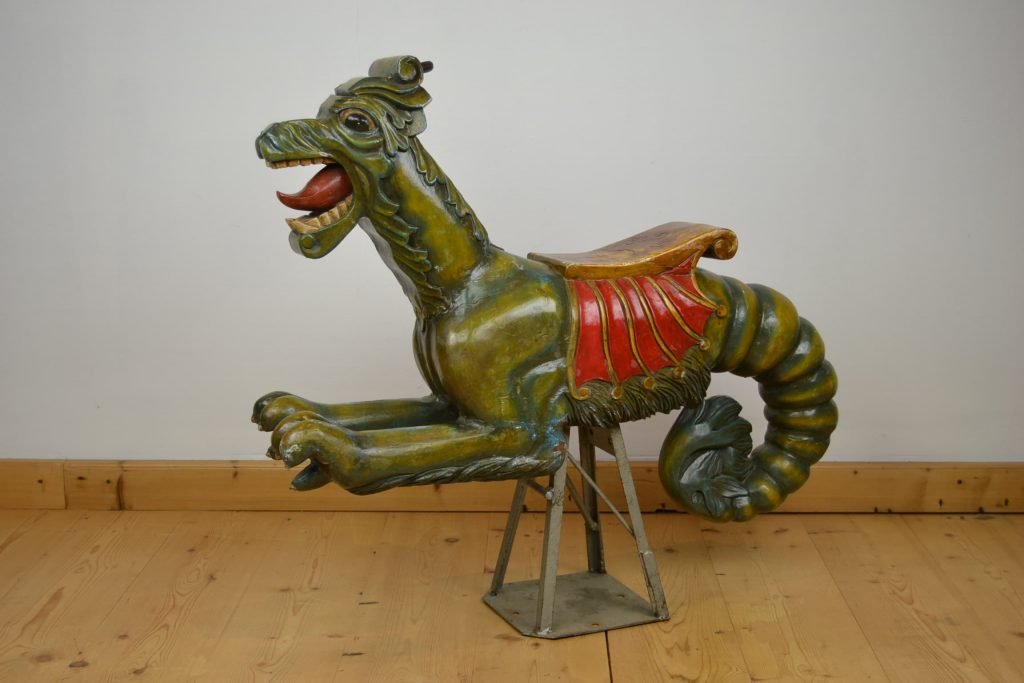 Carousel Sea Dragon Sculpture, 1950s | Retro Station