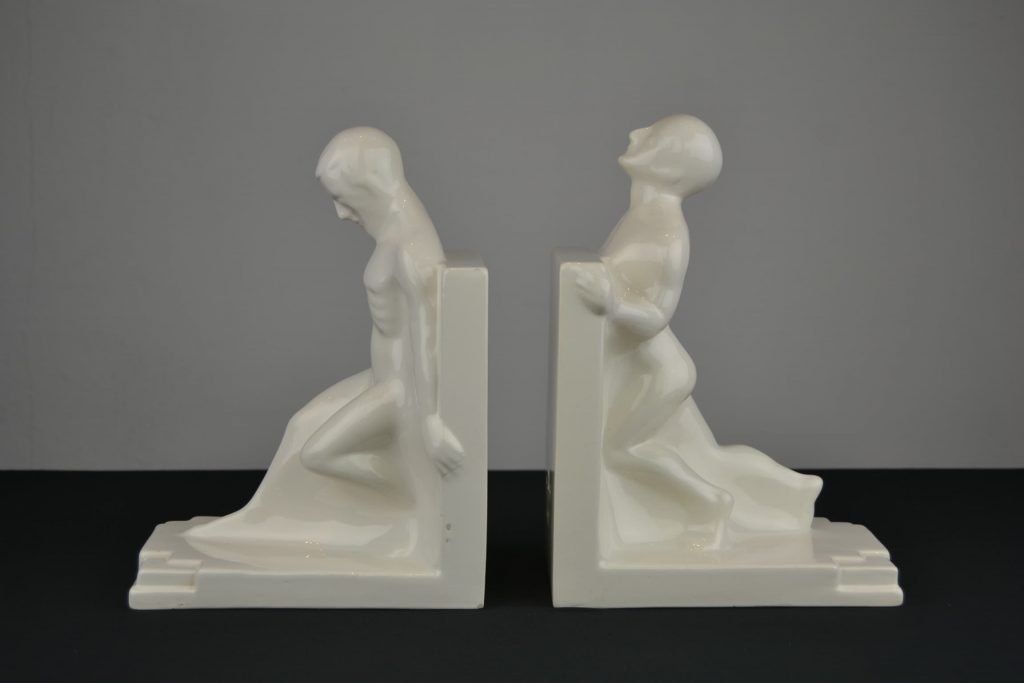 Nude Muscular Man Bookends, Godefridus Boonekamp, 1930s | Retro Station