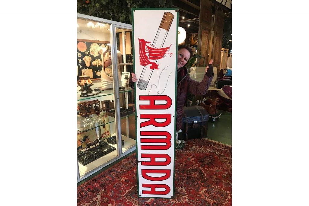 Enamel Sign Armada Cigarettes, 1963 | Retro Station