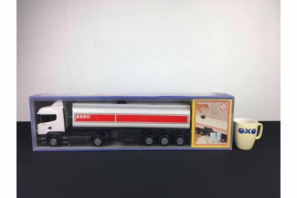 Emek Finland Esso Scania R Highline Tanker Toy Truck | Retro Station
